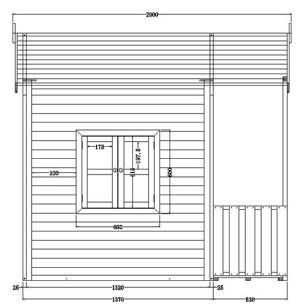 Hide & Seek Kids Millie Cubby House - Outdoor Hideaway
