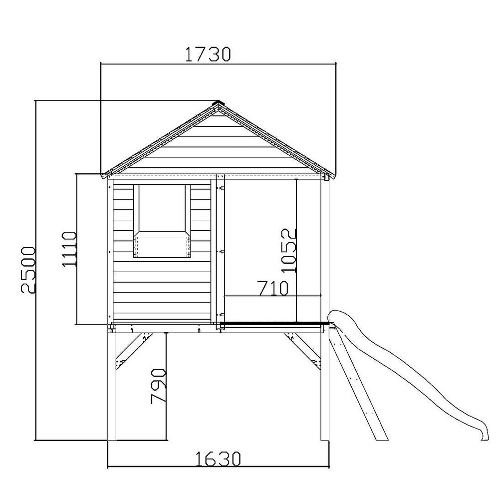 Hide & Seek Kids Oscar Cubby House - Outdoor Hideaway